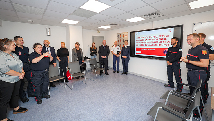 Fire Dept Sign Language SmartSign "Fire Dept. Access Only" Sign | 12"